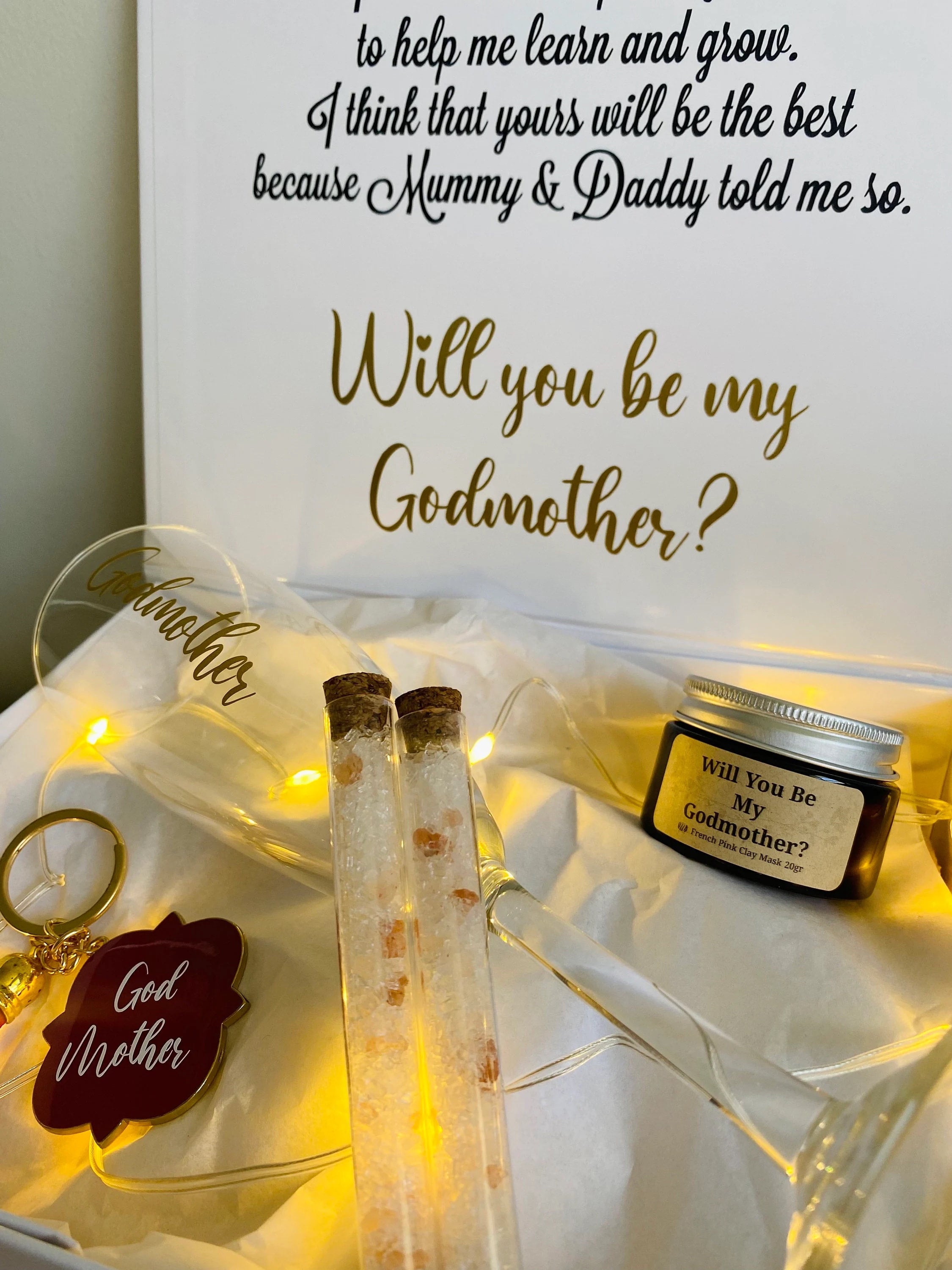 Godmother Proposal T Box Clover Creations